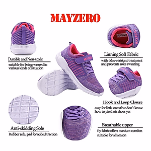 MAYZERO Kids Tennis Shoes Breathable Running Shoes Walking Shoes Fashion Sneakers for Boys and Girls