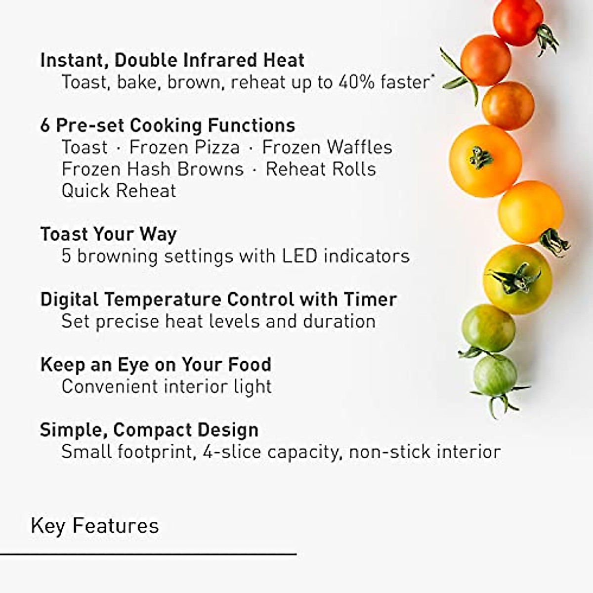 Panasonic NB-G110P-K Toaster Oven FlashXpress with Double Infrared Heating and Removable 9-Inch Inner Baking Tray, 1300W, 4-Slice, Black