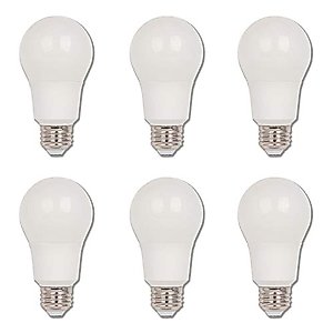 Westinghouse 5133100 9 Watt LED Bulbs (60 Watt Equivalent) Omni A19, Bright White, ENERGY STAR, Dimmable LED Bulbs, E26 Medium Base, 6-pack