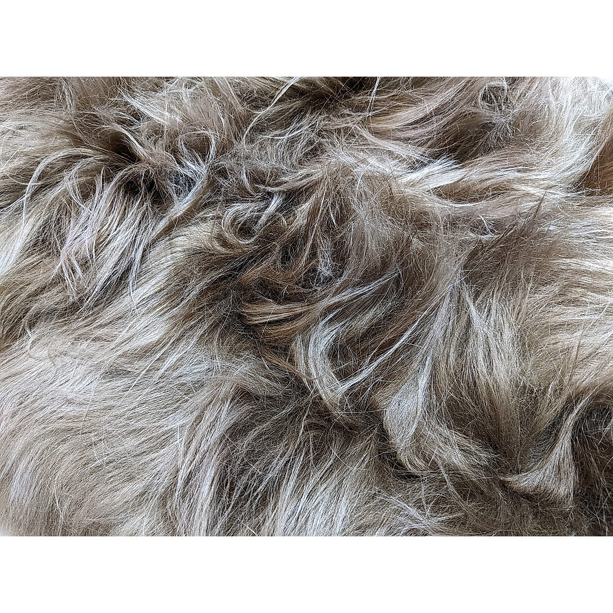 Home Collezione by Salvani Sheepskin Rug Throw Genuine Icelandic (Frosted Brown Curly)