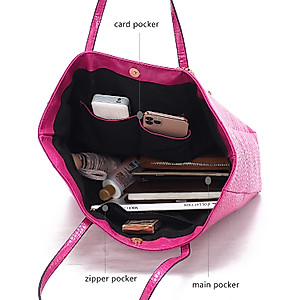 MKF Collection Tote Bag with Wristlet Wallet for Women, Vegan Leather Top-Handle Shoulder Bag Handbag Purse By Mia K