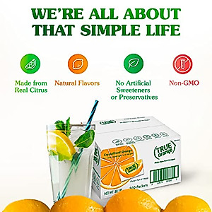 TRUE ORANGE Water Enhancer, Bulk Pack, Zero Calorie Flavoring, For Bottled Water, Iced Tea & Recipes, Flavor Packets Made with Real Oranges, Count 500 (Pack of 1) - Packaging May Vary