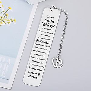 Mom Gift Bookmark from Daughter Son Birthday Gifts for Mother Mommy mom Mother's Day Gift for Mom from Teens Kids Valentines Day Gift for Mommy Mom Love You Mom Christmas Bookmarks from Daughter Son