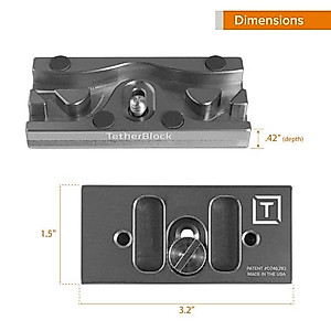 Tether Tools TetherBlock Arca Graphite - Cable Connection and Port Protector for Tethered Photography
