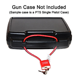 Premium Tactical Supply Cable Gun Lock with Key (15") - Keyed Alike - California Approved Safety Device - Secures Pistol, Rifle, Shotgun, Revolver, and Other Firearm Types (1 Pack)