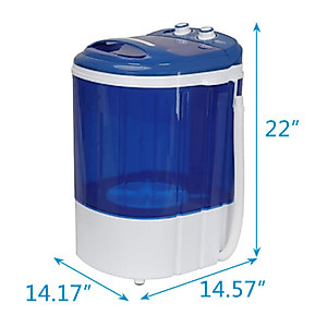 Portable washing machine, Mini Washer,9L upgraded large capacity foldable Washer. Deep cleaning of underwear, baby clothes and other small clothes.Suitable for apartments, dormitories, hotels
