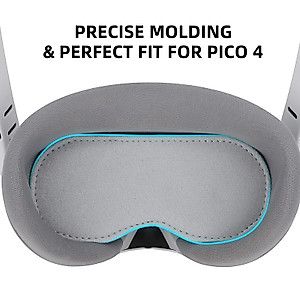 TECKEEN Soft Fleece+Sponge Lens Protective Cover Lens Pad for PICO 4 Intelligent VR