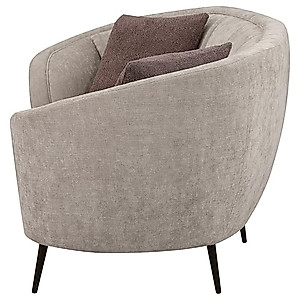 Coaster Home Furnishings Ellorie Upholstered Channel Back Curved Loveseat Beige