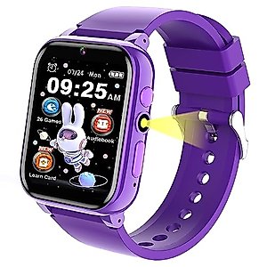 JYNZYUPO Smart Watch for Kids,with 26 Games Educational Learning Touchscreen 1.7" Smart Watch Toddlers Multi-Function Childrens Smartwatches Gift Toys for 3-12 Years Old