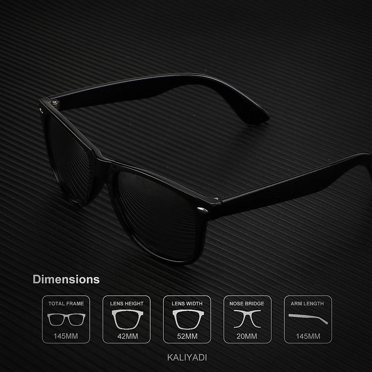 KALIYADI Unisex Polarized Sunglasses Stylish Sun Glasses for Men and Women Color Mirror Lens Multi Pack Options