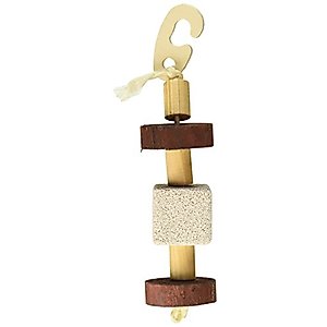 (Pack of 3) Natural Pumice and Wood Hanging Toys