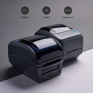ZEBRA GX430t Thermal Transfer Desktop Printer Print Width of 4 in USB Serial and Parallel Port Connectivity GX43-102510-000