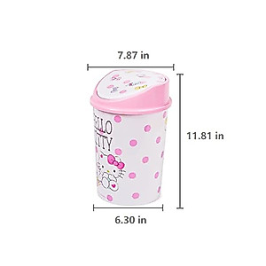Girls Cute Kitty Home Trash Can Bin Wastebasket Waste Garbage Can Bin
