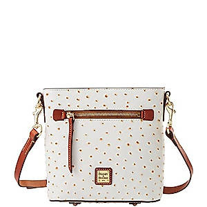 Dooney & Bourke Ostrich Small Zip Crossbody Shoulder Bag
