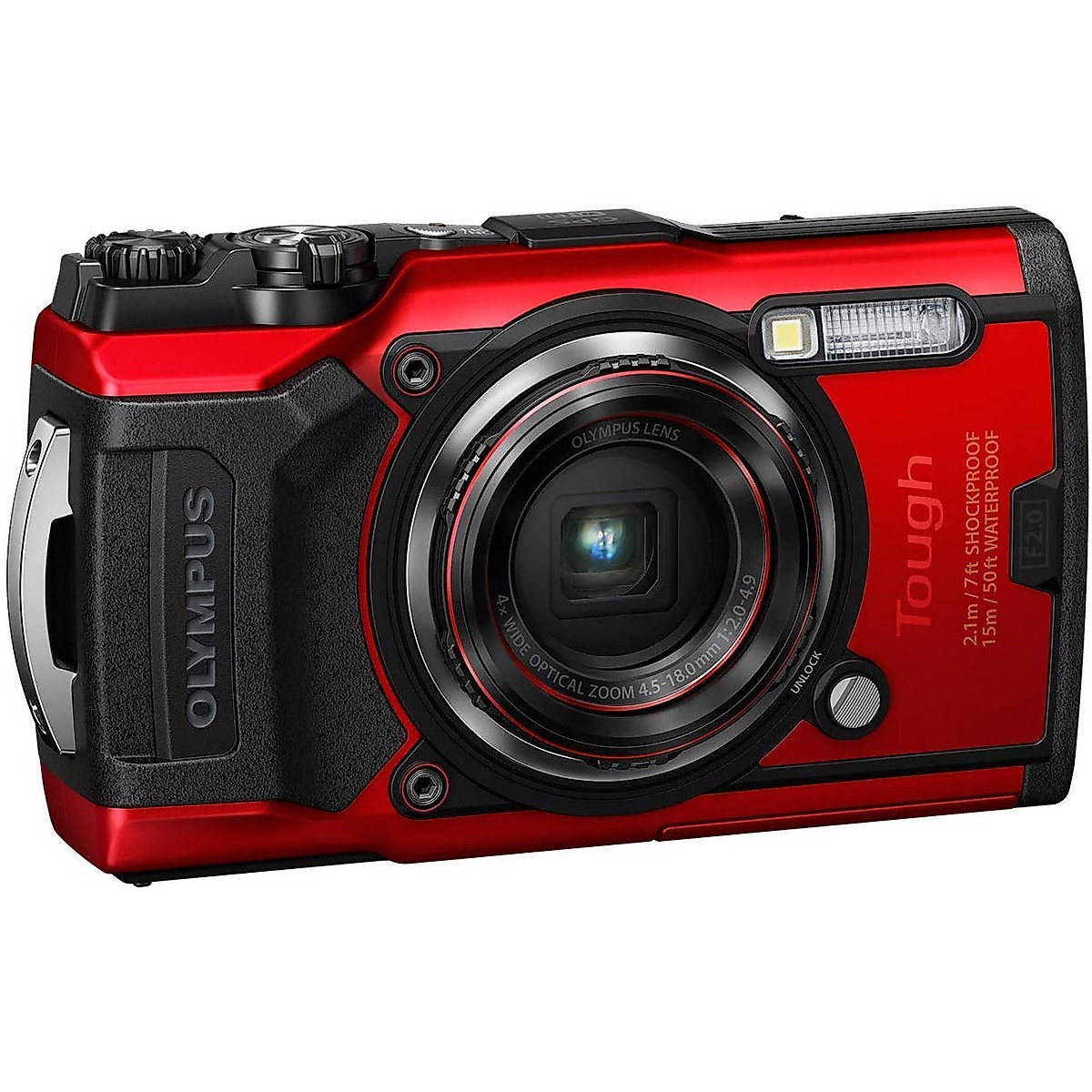 Olympus Tg-6 Tough Camera - Red + 32 GB Memory Card