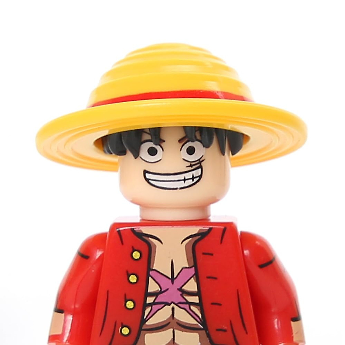 YJacuing 8PCS/Set 1.8" Anime Mini Action Figures Building Blocks, Miniature Figurines Toys Cake Toppers (OP)