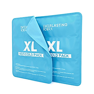 Reusable Ice Pack for Injuries | 11" x 14.5" - 2 Pack XL | Hot & Cold Pack | Large Ice Pack for Back Pain Relief, Soft Ice Packs Reusable, Flexible When Frozen