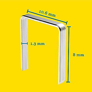 Rapid 11908131 Staples, Brads & Nails, 1-Pack, grey