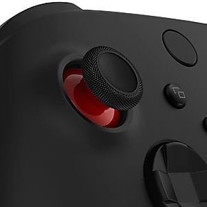 eXtremeRate Replacement Thumbsticks for Xbox Core Wireless Controller, Joysticks Repair Kit for Xbox Series X/S Controller, Custom Analog Stick Buttons for Xbox One S/X/Elite - Carmine Red & Black
