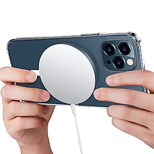 Magnetic Clear Case for iPhone 12 Case [No.1 Strong Magnets] [High Clear Design, Anti-Yellowing, Long-Lasting Clarity, Eyes-catching] [ Support Wireless Charging