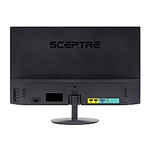 Sceptre 22" Frameless Ultra Thin 1080P LED Monitor Up to 75Hz HDMI VGA Speakers, Freesync Compatible Machine Black 2020 (E225W-1920RS)
