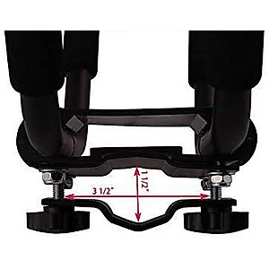 DRSPORTS 2 Pairs Heavy Duty Universal J-Bar Kayak Rack Roof Top Carrier for Kayak Canoe Paddle Boat Mounted on Car SUV, Car and Truck Crossbar with 4 pcs Tie Down Straps