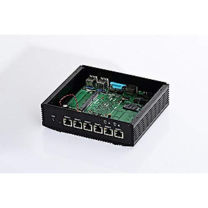 Whiskey Lake I5 8265U Industrial Firewall Micro Appliance, Router PC, Fanless PC with 8G RAM 256G SSD, AES-NI, 6 RJ45 Port, HDMI USB3.0 COM,Compatible with pfsense OPNsense LEDE ESXI Openwrt