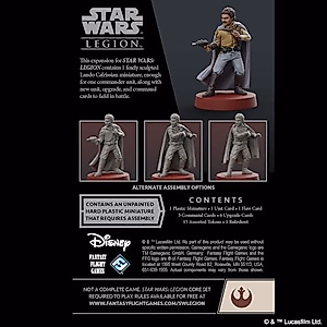 Atomic Mass Games Star Wars: Legion Lando Calrissian Commander Expansion - Unleash The Infamous Gambler! Tabletop Miniatures Strategy Game, Ages 14+, 2 Players, 3 Hour Playtime, Atomic Mass Games