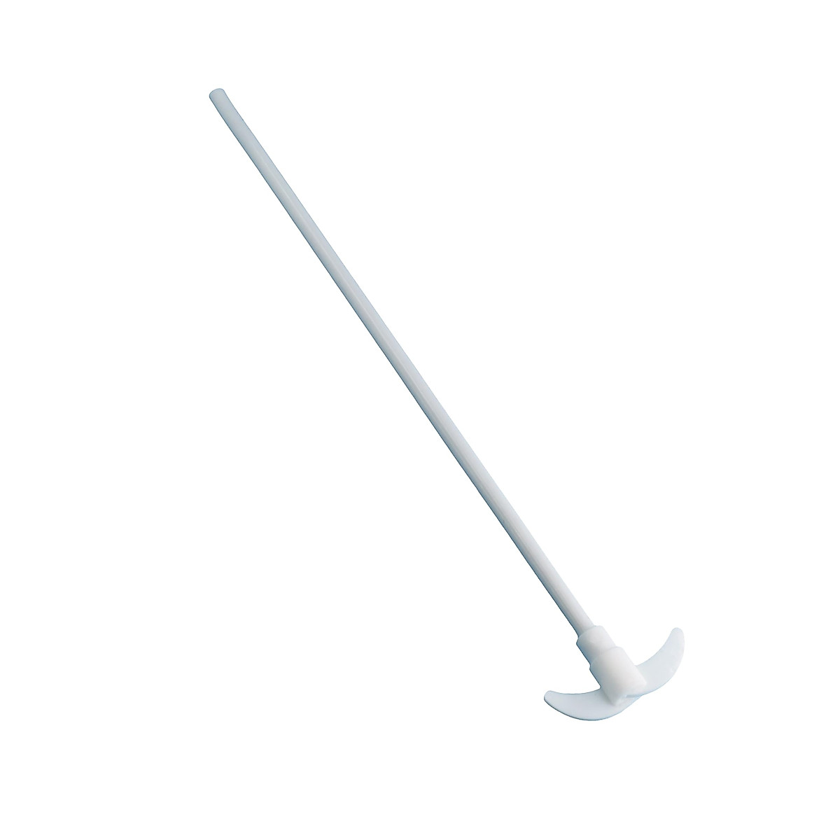 LUERFLEX PTFE Overhead Stirrer Electric Stirring Rod Stirrier Mixer Shaft with Foldable Paddle for Lab (350MM-80MM-7MM)