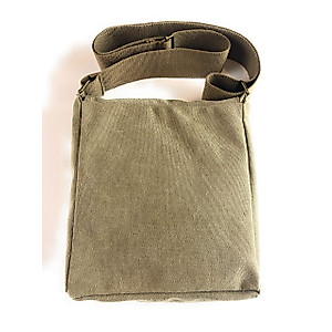 American Glory Unisex Vintage Look Canvas Sure Shot Crossbody Handbag