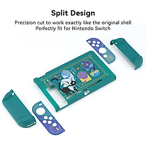 GeekShare Protective Case Slim Cover Case Compatible with Nintendo Switch - Shock-Absorption and Anti-Scratch Skin Case for Switch - Alchemy Cat (for Regular Switch)