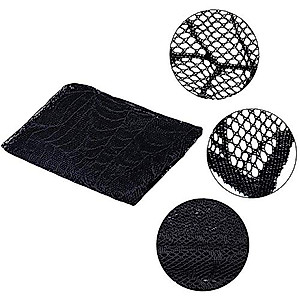 Fireplace Scarf 18 x 96 inch Cobweb Fireplace Scarf Mysterious Lace Spiderweb Mantle Lace Runner Fireplace Scarf Festive Supplies for Halloween Christmas Party Door Window Decoration Black