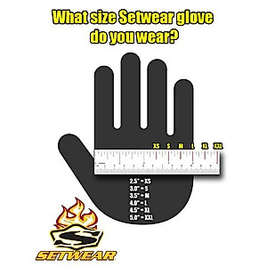 SetWear Pro Leather Gloves, Black Medium