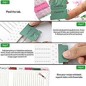 ceiba tree Recipe Book to Write in Your Own Recipes Family Blank Cookbook with Tabs Stickers 8.5" x 11" Mother Day Gifts Ideas for Wife Mom Women