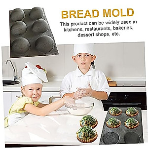 Housoutil Oven Bread Mold Silicone Candy Mold Glass Baking Dish Tray Mold Cookie Silicone Baking Pan Dome Mousse Baking Supplies Bread Baking Tray Bakery Bread Mold Silicone Fiberglass Jelly