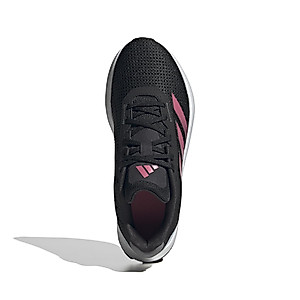 adidas Women's Duramo SL Sneaker, Core Black/Pink Fusion/Grey, 7