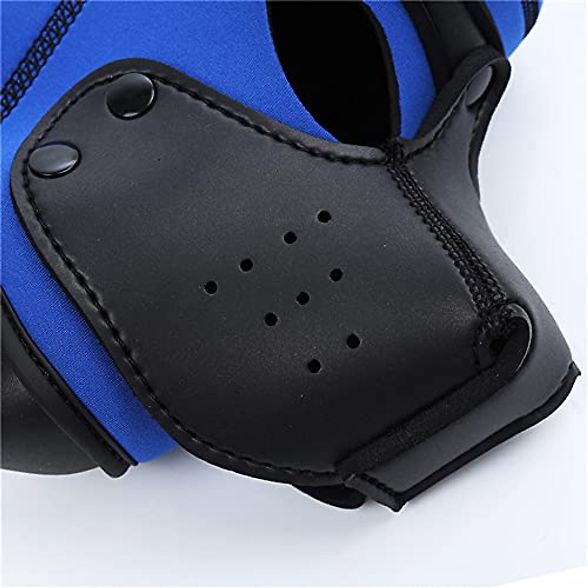 OnundOn Doggy Mask Halloween Hood Puppy Mask for Cosplays Masquerade (Blue)