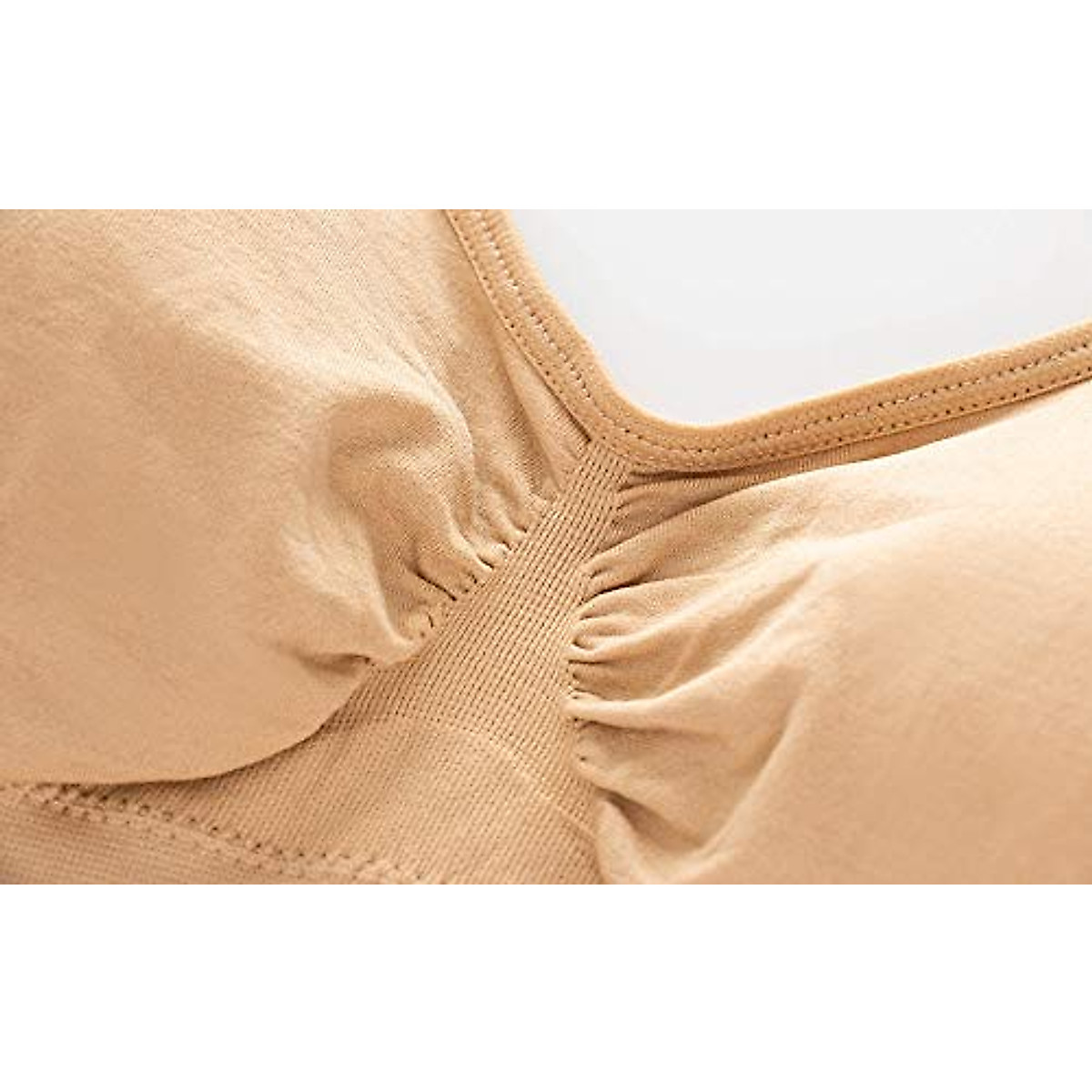 ohlyah Women s Seamless Wire-Free Bra with Removable Pads pack 5 Pack black White Nude Blue Purple XXXL 38DD 40D 42C 42D 44B 44C