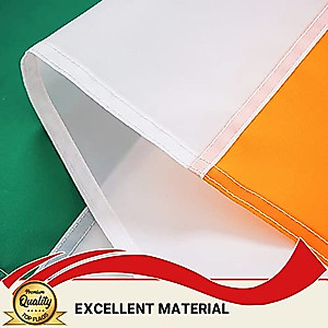 TOPFLAGS Ireland Flag Irish Outdoor Flag 3X5 Sewn Stripes Large Flags Heavy Duty Outdoor Vivid Color Fade-resistant