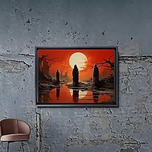 Majestic Black Stallion Galloping In The Clouds, Black Horse On Salt Flats, Canvas Print, Black Horse Print, Black Horse Wall Art