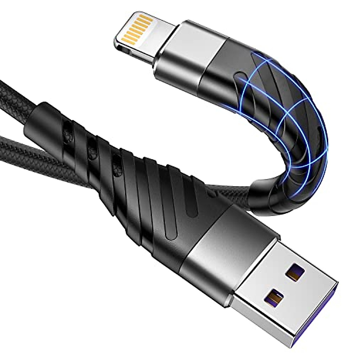 iPhone Charger 6FT 3Pack, [Apple MFi Certified] Lightning Cable Long iPhone Cable Cord Fast iPhone Charging Cable Compatible with iPhone 14/13/12/11 Pro Max/XS MAX/XR/XS/X/8/7/Plus/6S/6/SE/5S/iPad