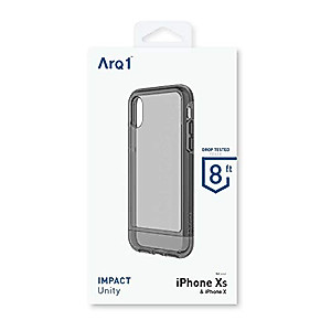 Apple iPhone XR (6.1 Inches) 8ft Impact Protection, Two Layers Protective and Wireless Charging Compatible ARQ1 Unity Case - Clear (AR-AP002CL)