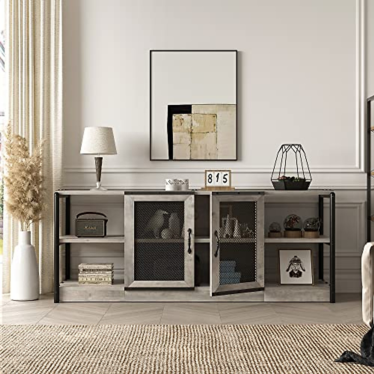 Amyove TV Stand, Grey