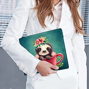 15 15.4 15.6 Inches Laptop Skin Sticker Universal 12.1 13 13.3 14 Inches Netbook Skin Sticker Personalized Reusable Notebook PC Art Protector（Cute Teacup Bear）