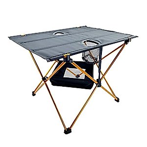 DOUBAO Folding Portable Outdoor Tables Aluminum Alloy Camping Table Camping Barbecue Picnic Portable Folding Table (Color : E, Size : As Shown)