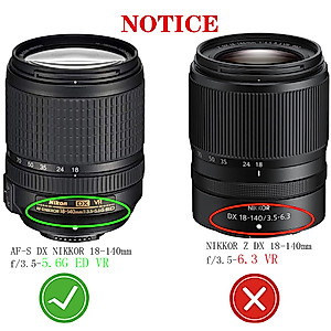 67mm Lens Cap Cover Compatible for Nikon 18-140mm f/3.5-5.6G ED VR,AF-S DX Nikkor 18-105mm f/3.5-5.6G ED VR,AF-S DX Nikkor 16-85mm f/3.5-5.6G ED VR[2 Pack]