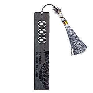 Handmade Wooden Bookmark ,Bookmark,Wood BookmarkWooden Bookmark with Beautiful Tassels, Ideal Gifts for Women/Men/Friends/Girls/Teacher,Birthday Present.