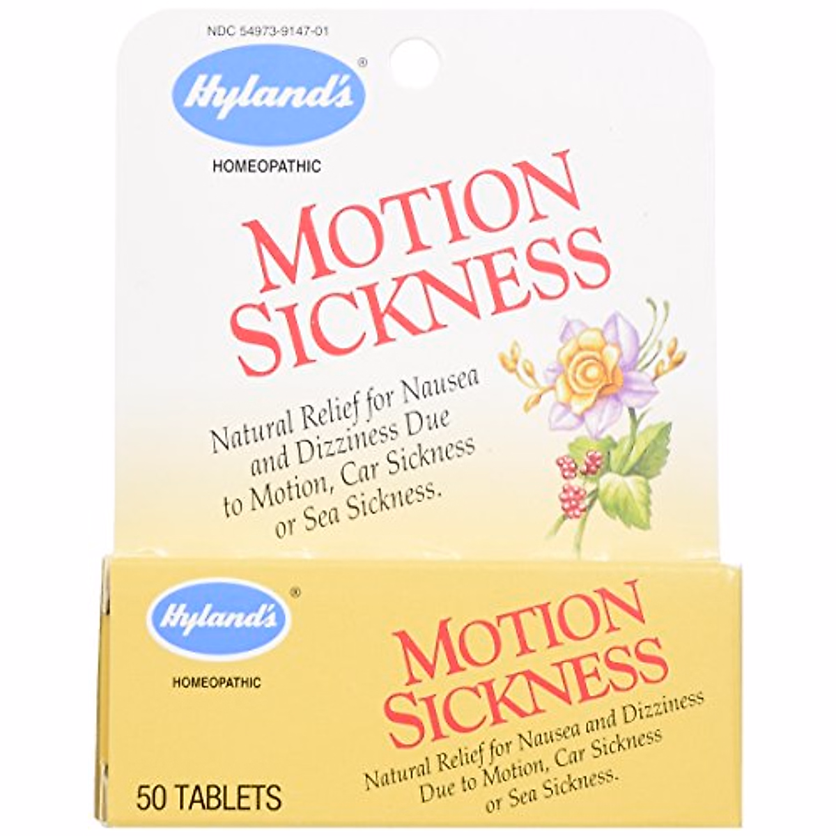 Hyland's Motion Sickness, 50 Tablets (Pack of 4)