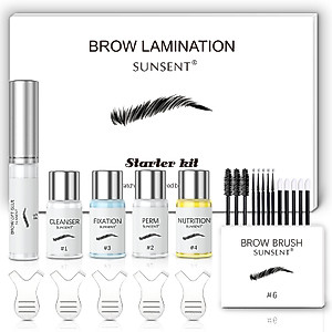 Eyebrow Lamination Kit,SUNSENT Brow Lamination Kit,Professional DIY Eyebrows Lift Styling Kit for Fuller and Messy Eyebrows,Lasting 8 Weeks,Suitable for Salon,Home Use