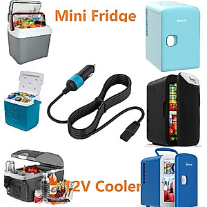 Thermoelectric Cooler DC Power Cable Cord for Car Cooler Cool Box Mini Fridge 12V Cooler Electric Cooler 2 Pin Lead Cable Plug Wire to Mini Fridge for Office